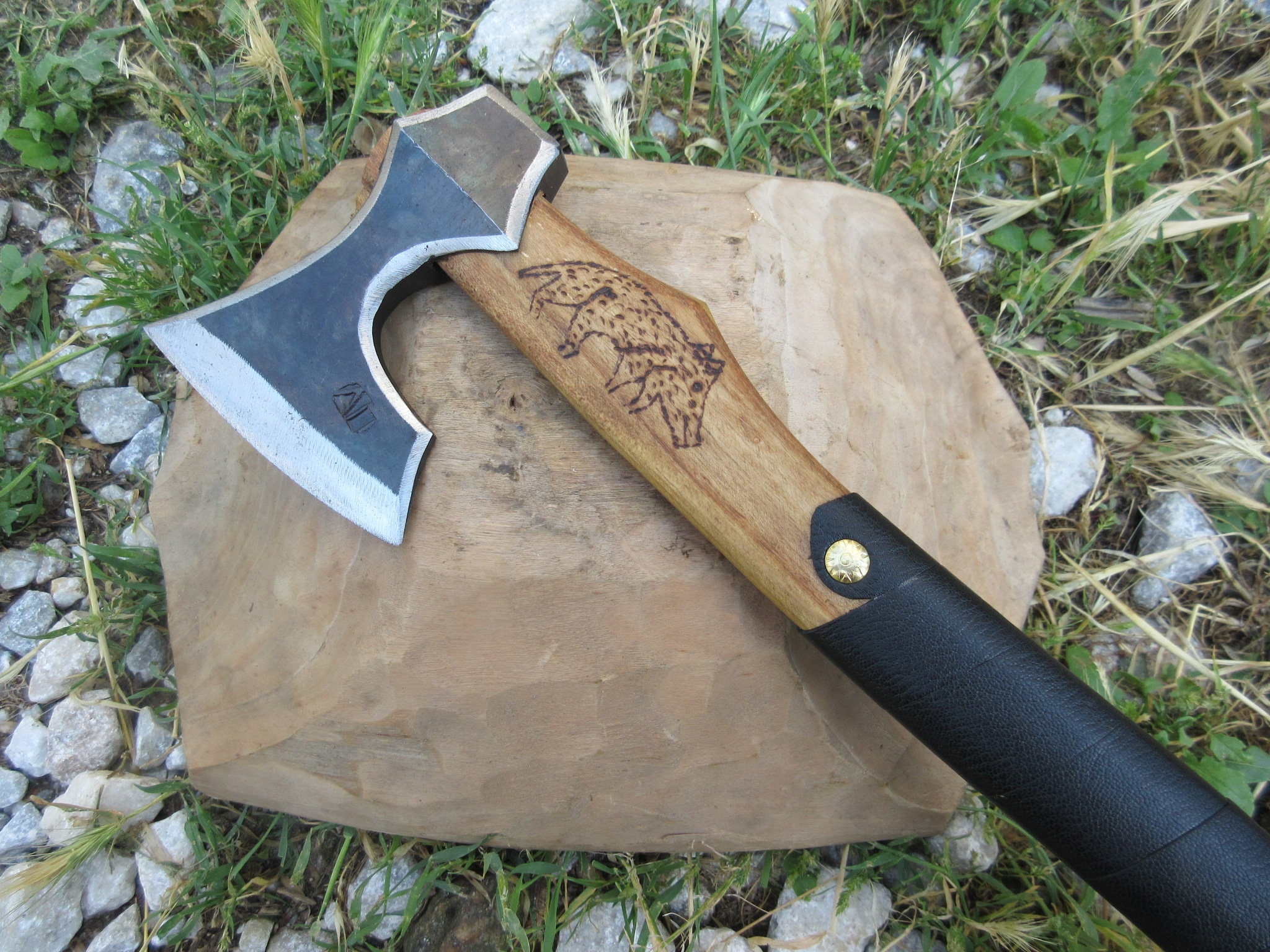 Forged Handmade 105 lbs / 0480 kg Viking Style Steel Bearded | Etsy