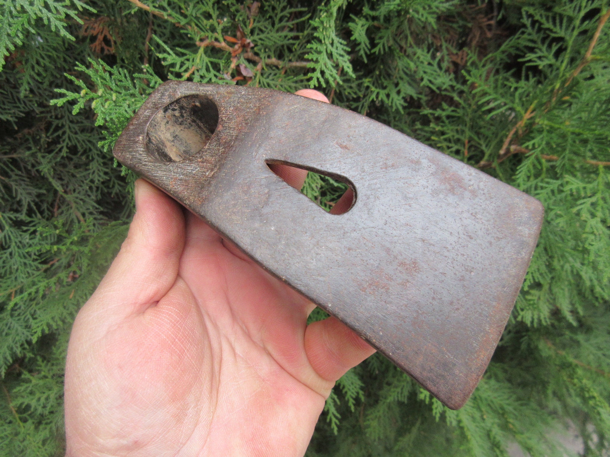 Vtg Old Communist Era Forged Steel Straight Adze Claw Hammer & Nail ...