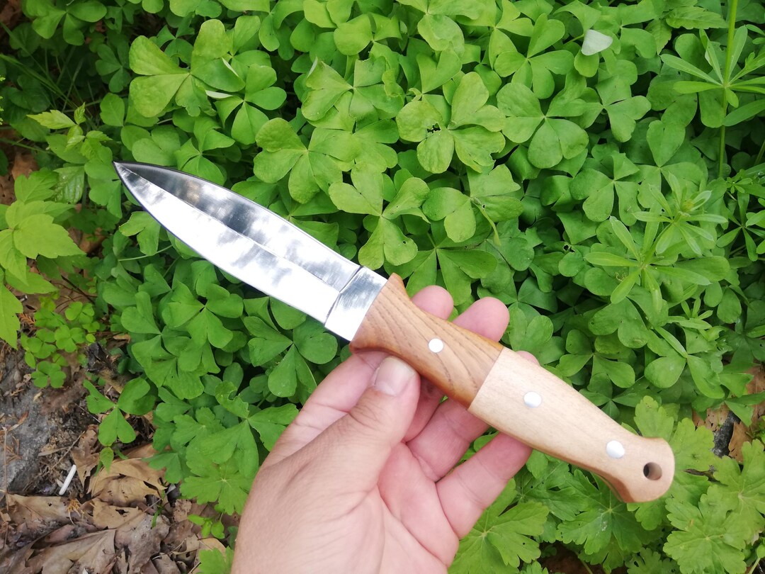 Handmade Forged Steel Dagger: Camping, Hiking, and Survival Tool - Etsy