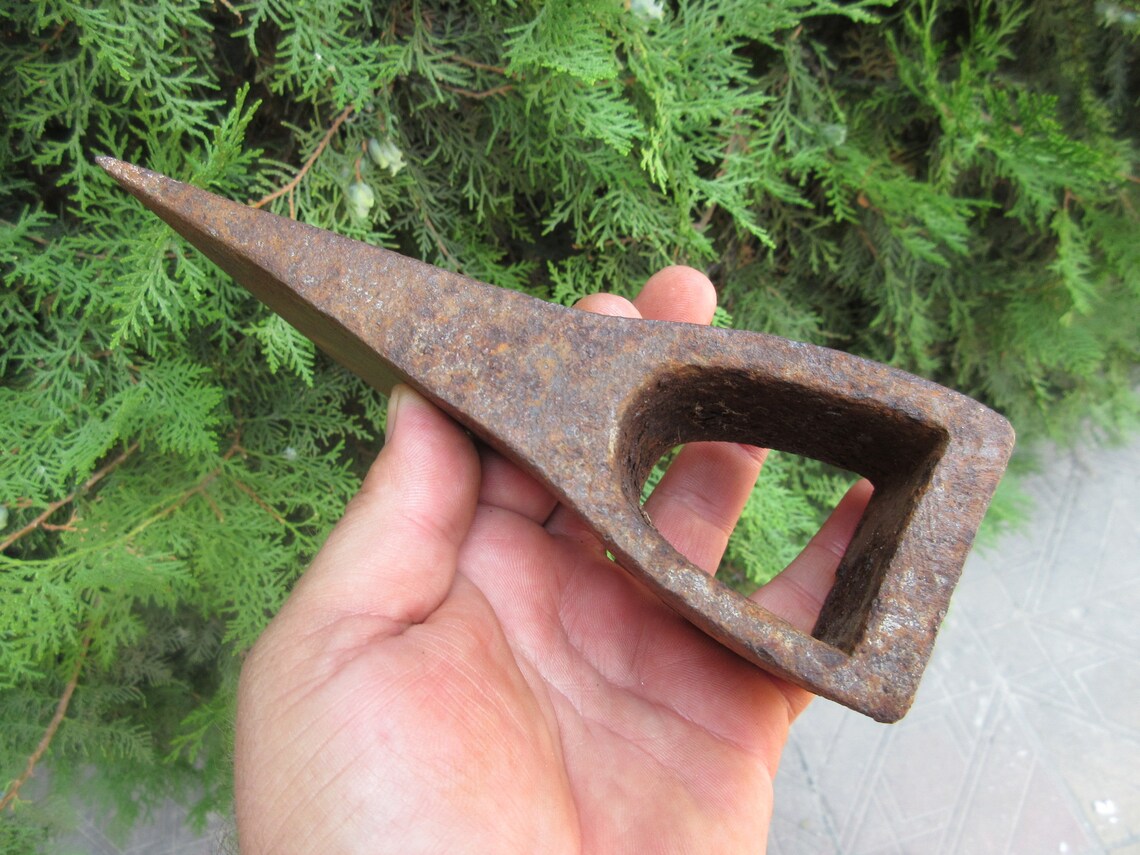 Vintage Hand Forged Steel Blank Axe Head, Communist Era Tool - Etsy