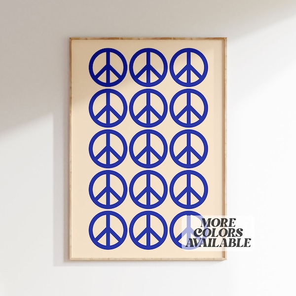 Peace Sign Poster - Etsy