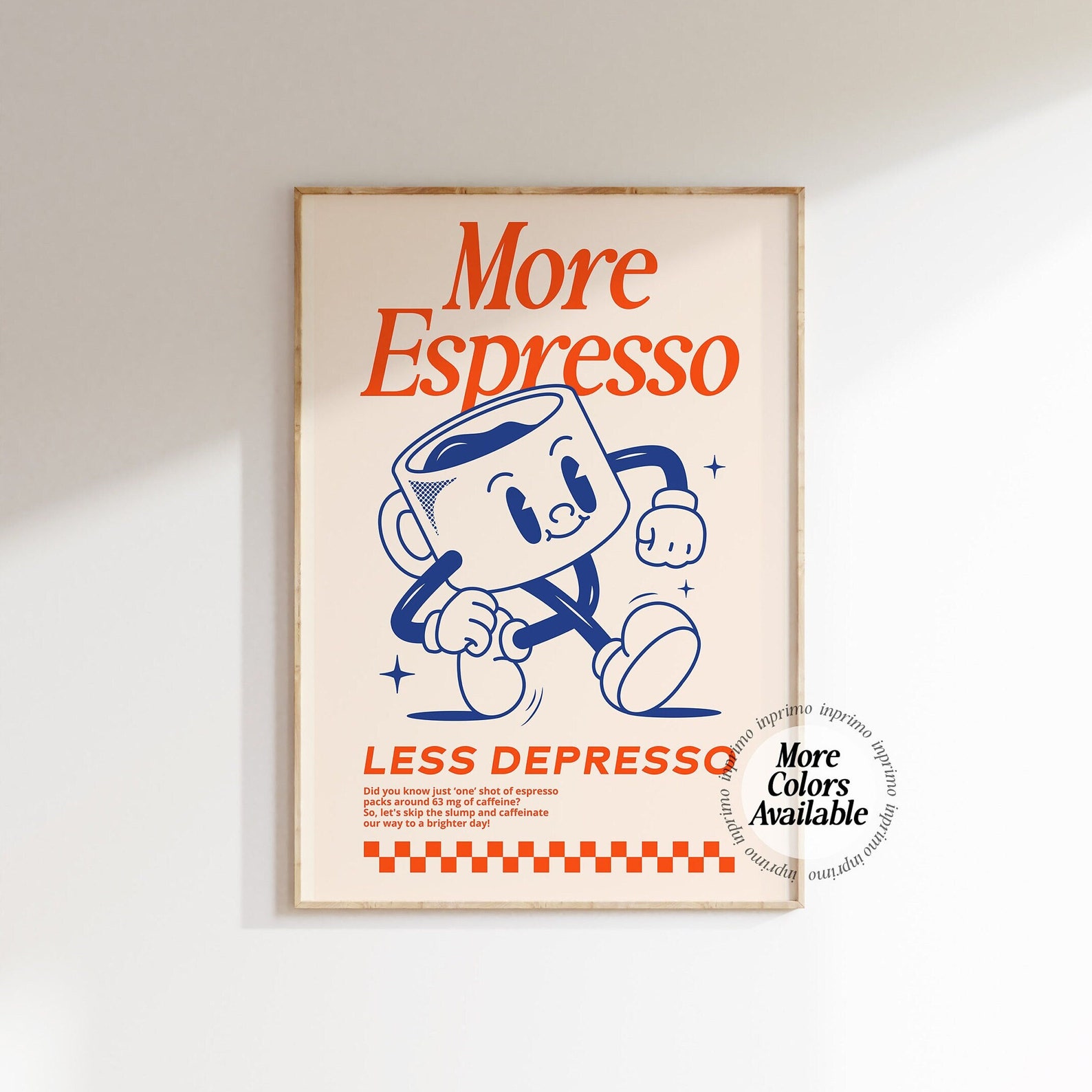 More Espresso Less Depresso Wall Art, Coffee Quote Wall Art, Coffee ...