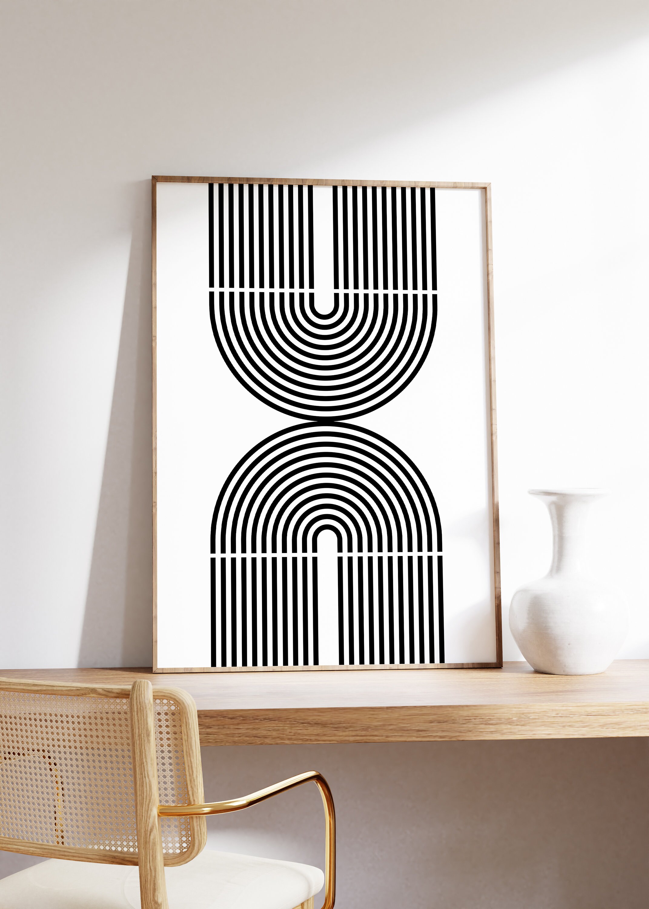 Masculine Wall Art Midcentury Modern Art Print Funky Wall - Etsy
