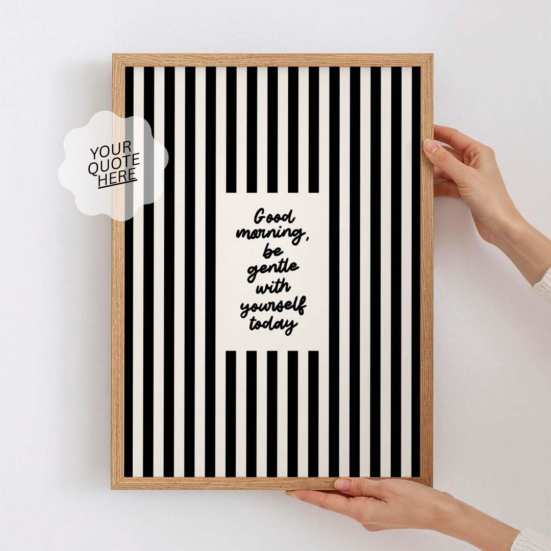 Custom Quote Print – Horizontal & Portrait Handwritten Script ...
