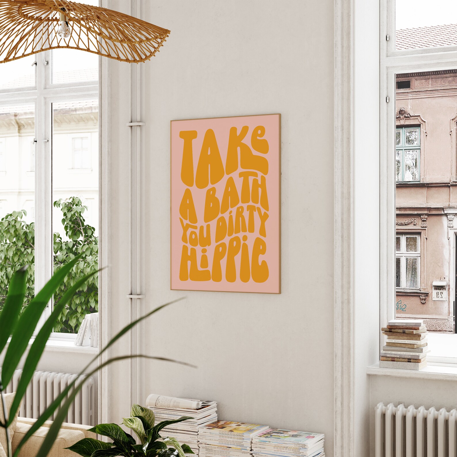 Take a Bath You Dirty Hippie Poster Prints Wall Art Trendy - Etsy