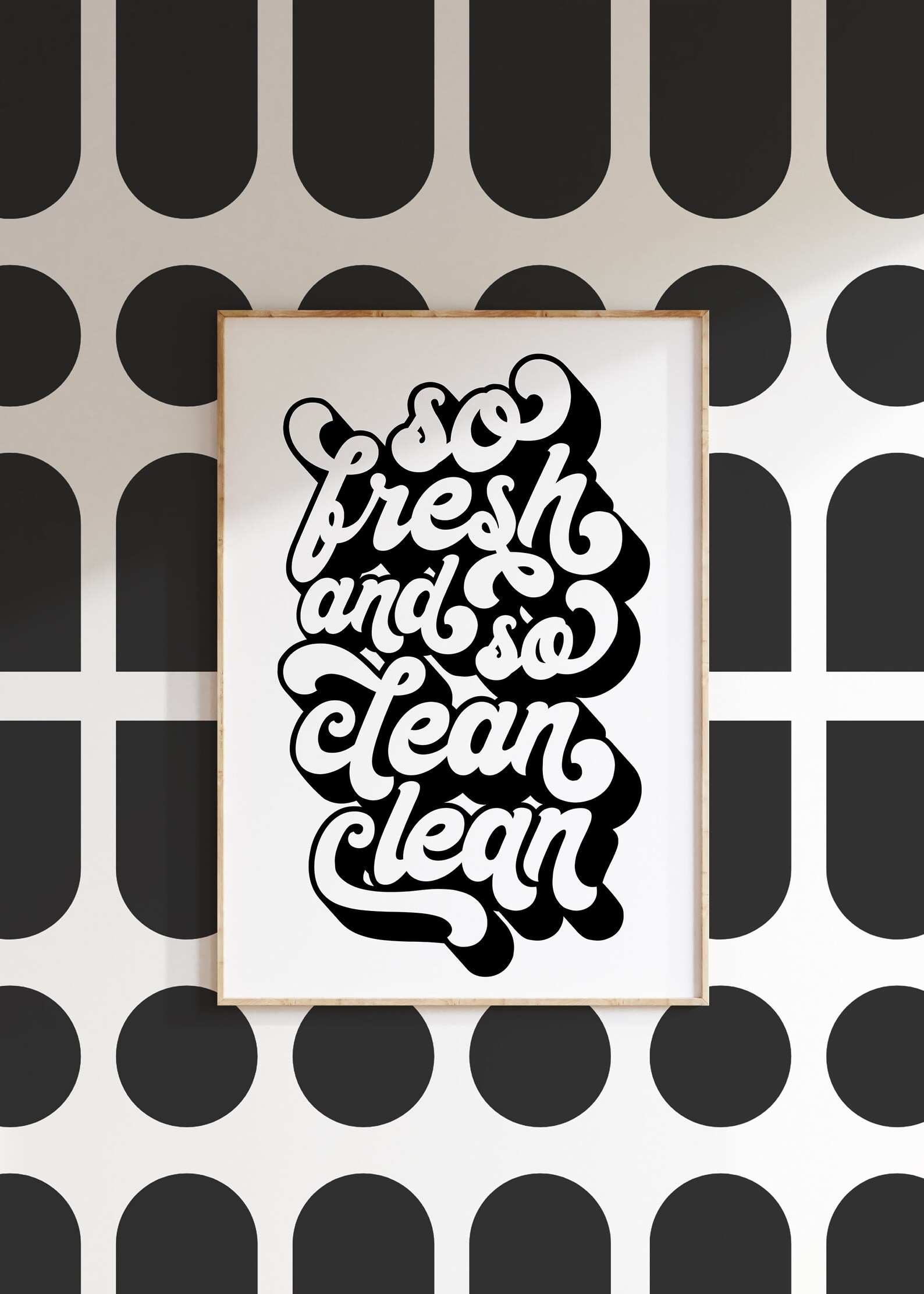 So Fresh and so Clean Clean Funky Wall Art Sign Trendy Wall - Etsy