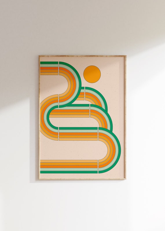 Wall Art 70s Art Print Trendy Wall Art 70s Poster - Etsy