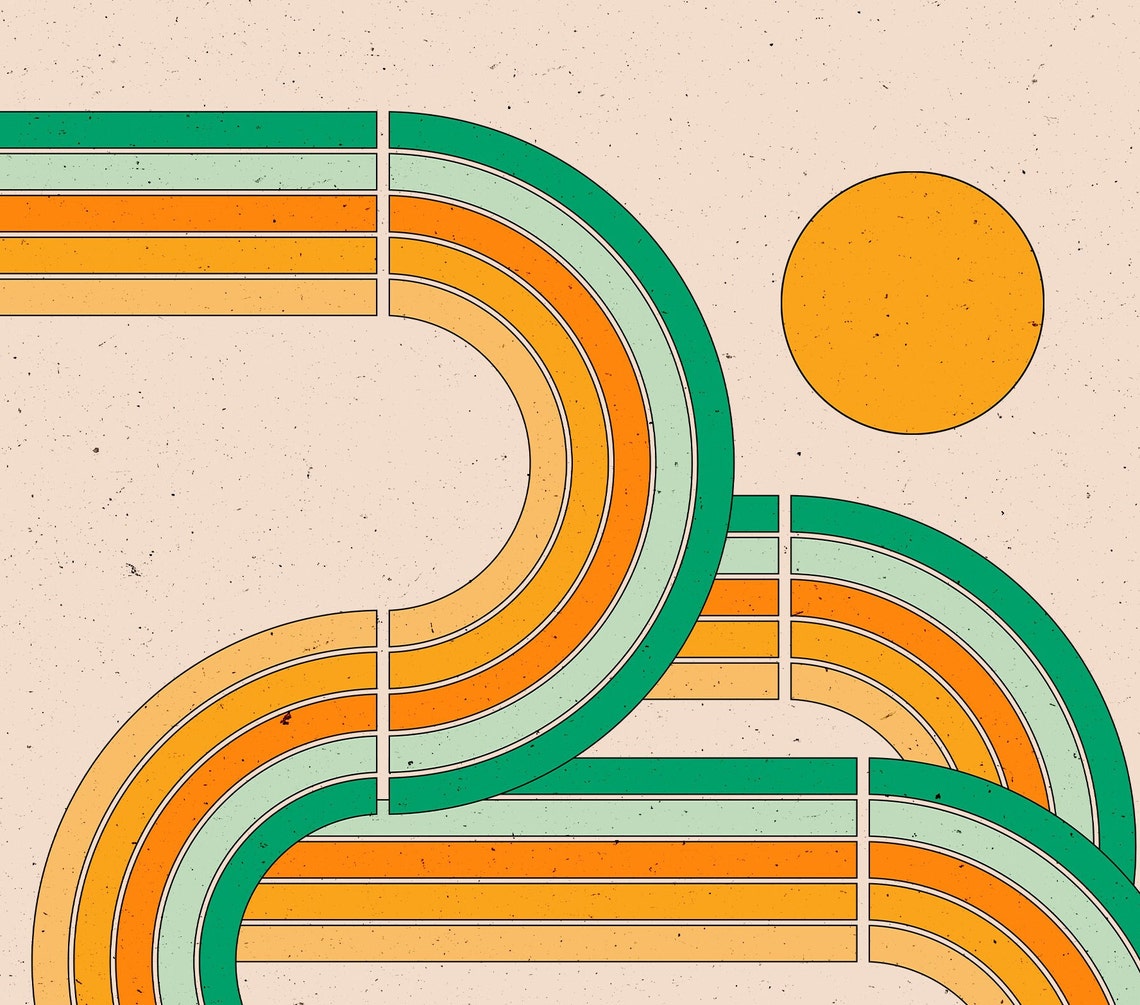 Wall Art 70s Art Print Trendy Wall Art 70s Poster - Etsy