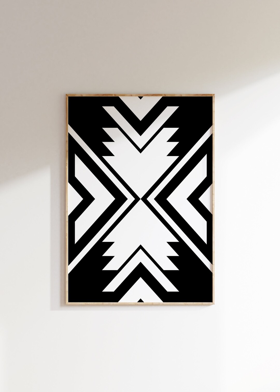 Aztec Wall Art, Minimalist Art Work, Modern Contemporary Artwork ...
