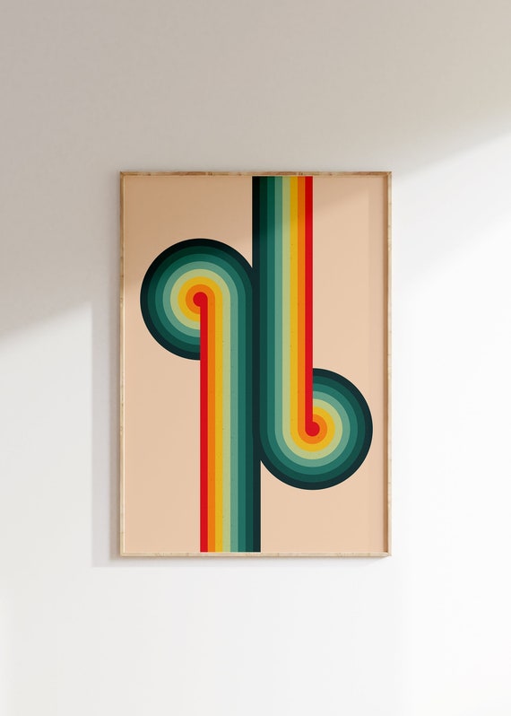 Wall Art 70s Art Print Trendy Wall Art 70s Poster - Etsy