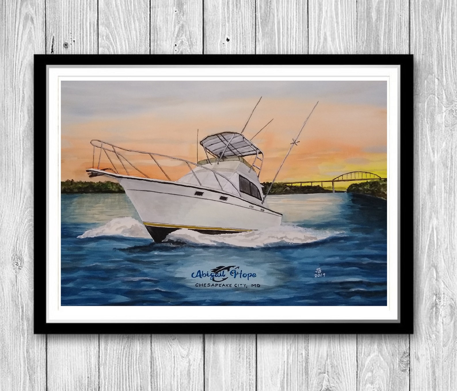 Custom Painting Your Boat 12x18 by Hand From Pictures - Etsy
