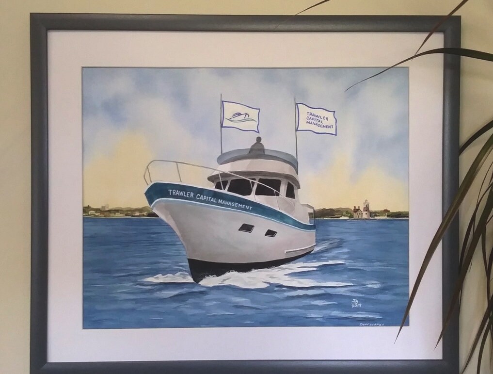 Hand made Painting Your Boat 12x18 Seascape From | Etsy