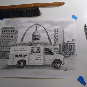 Custom Drawing 11x14" Your Boat Freehand From Your Pictures Sketch Dad ...