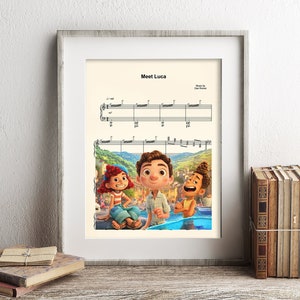Disney Pixars Luca Sheet Music Art Print - Etsy Australia