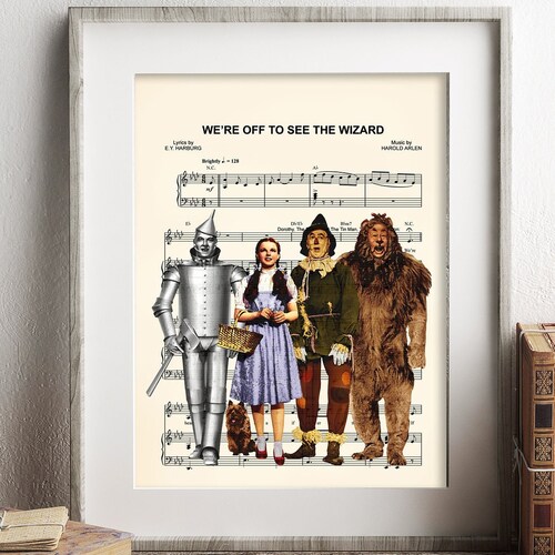Wizard of Oz Emerald City off to See the Wizard Sheet Music - Etsy