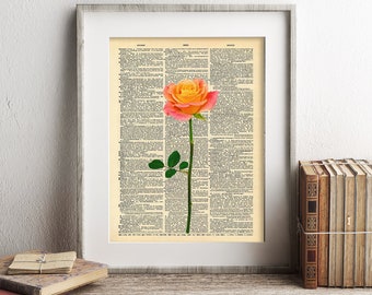 Lavender Plant Dictionary Art Print | Etsy