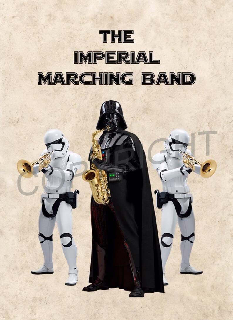 Star Wars Darth Vader and Storm Troopers the Imperial Marching - Etsy