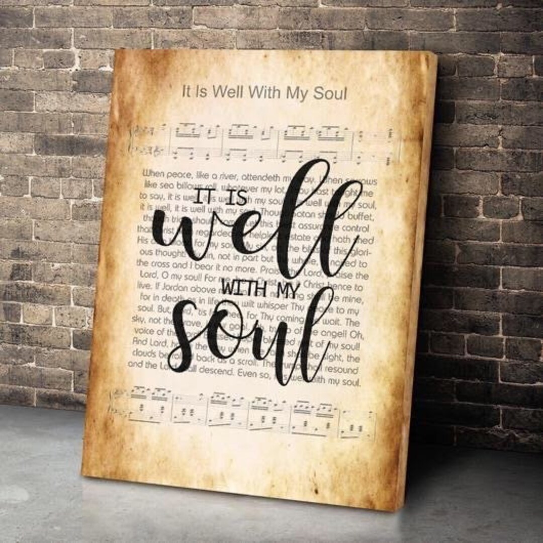 It is Well Sign, Bible Verse Art, Farmhouse Decor, Farmhouse Sign, Wall ...
