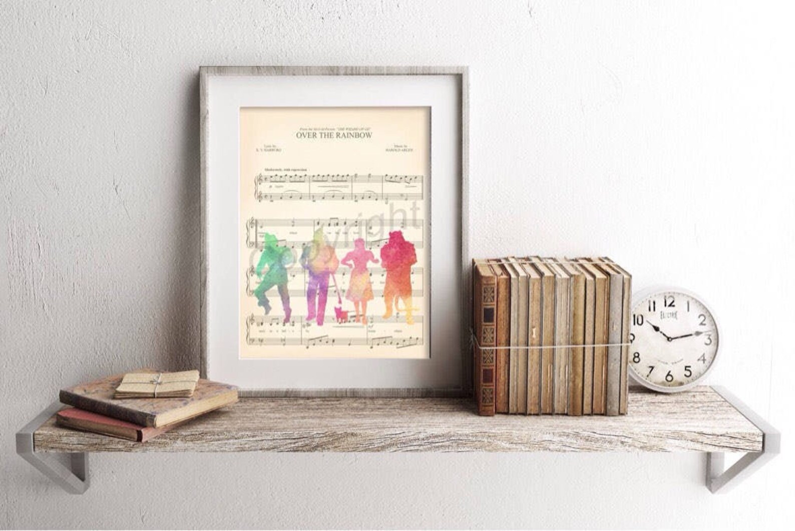Wizard of Oz Watercolor Sheet Music Art Print - Etsy