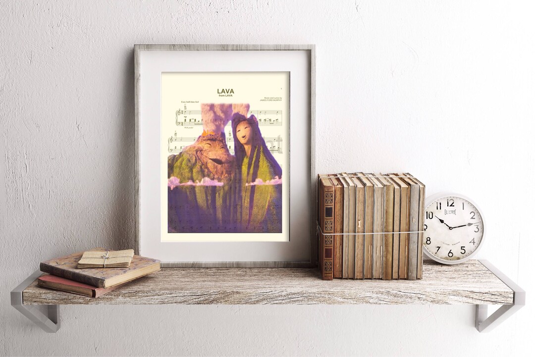 Lava Disney Pixar Sheet Music Art Print - Etsy