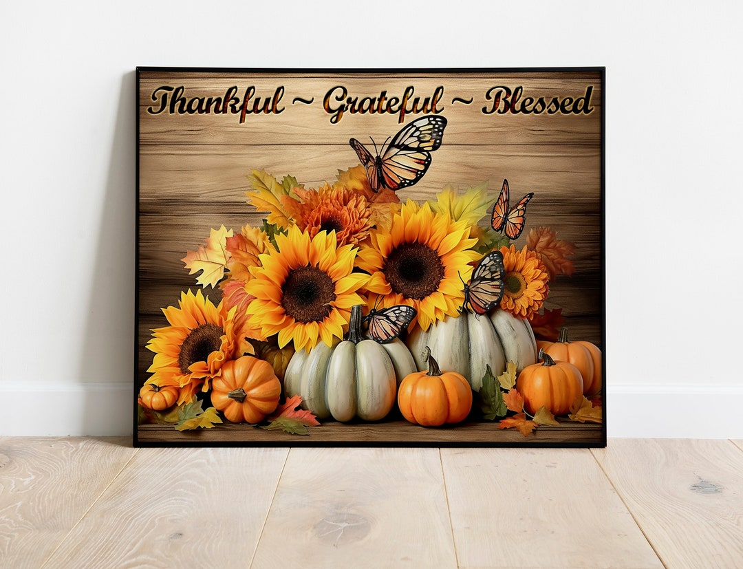 Halloween Fall Pumpkins Illustration Art Print, Halloween Art, Pumpkin ...