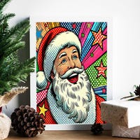 Santa Claus Guest Check Poster, Christmas Funny Wall Art - Etsy