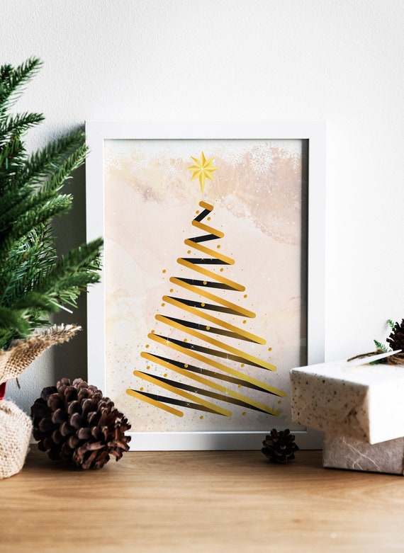 Christmas Tree Abstract Paintings