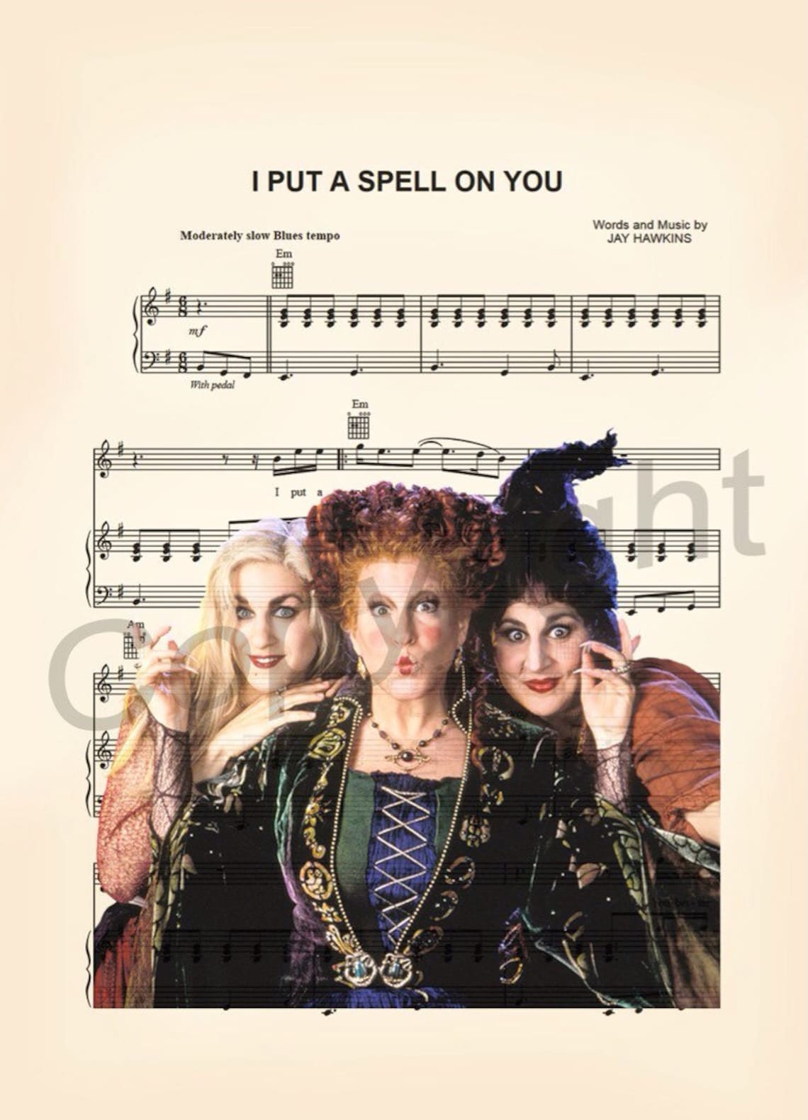 Hocus Pocus Halloween Sanderson Sisters I Put A Spell on You - Etsy