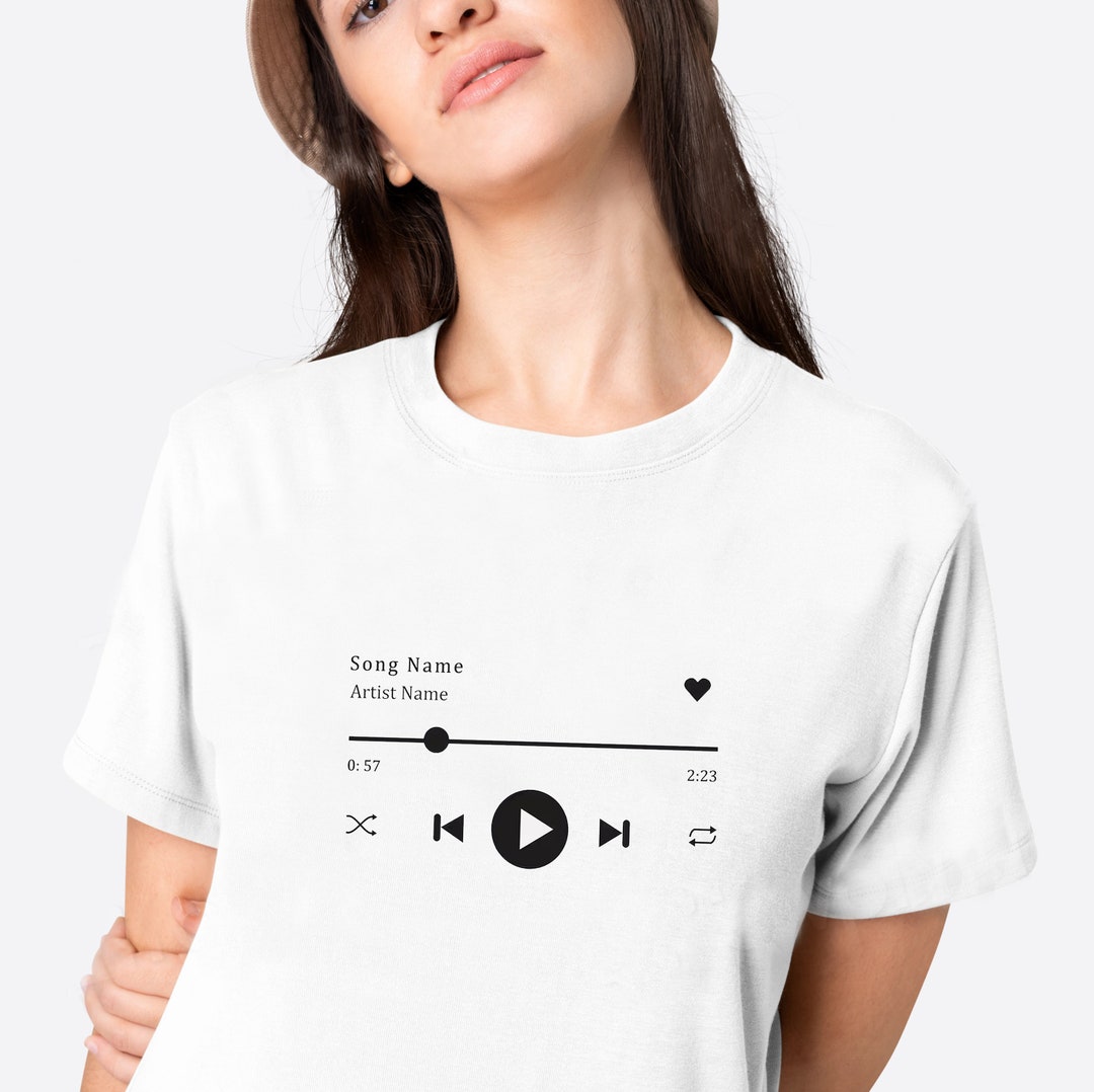 Custom Song Title and Artist Name T-shirt, Custom Shirt, Music Lover - Etsy