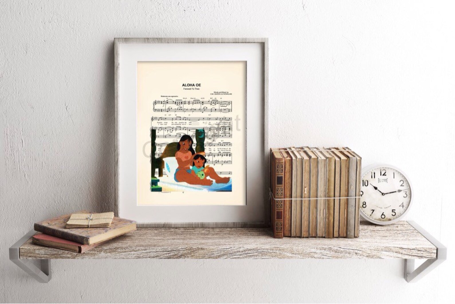 Lilo and Stitch Lilo and Nani Bedroom Scene Sheet Music Art Print - Etsy
