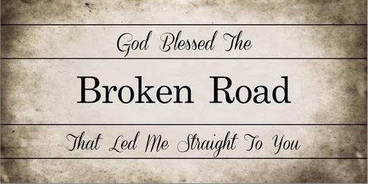 Bless the Broken Road Rascal Flatts Lyric Canvas Wall Art | Etsy