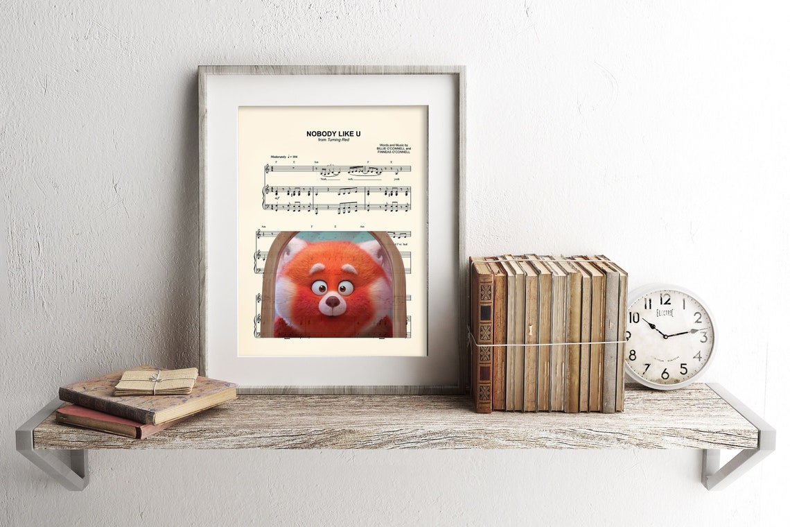 Turning Red Nobody Like U Sheet Music Art Print - Etsy UK