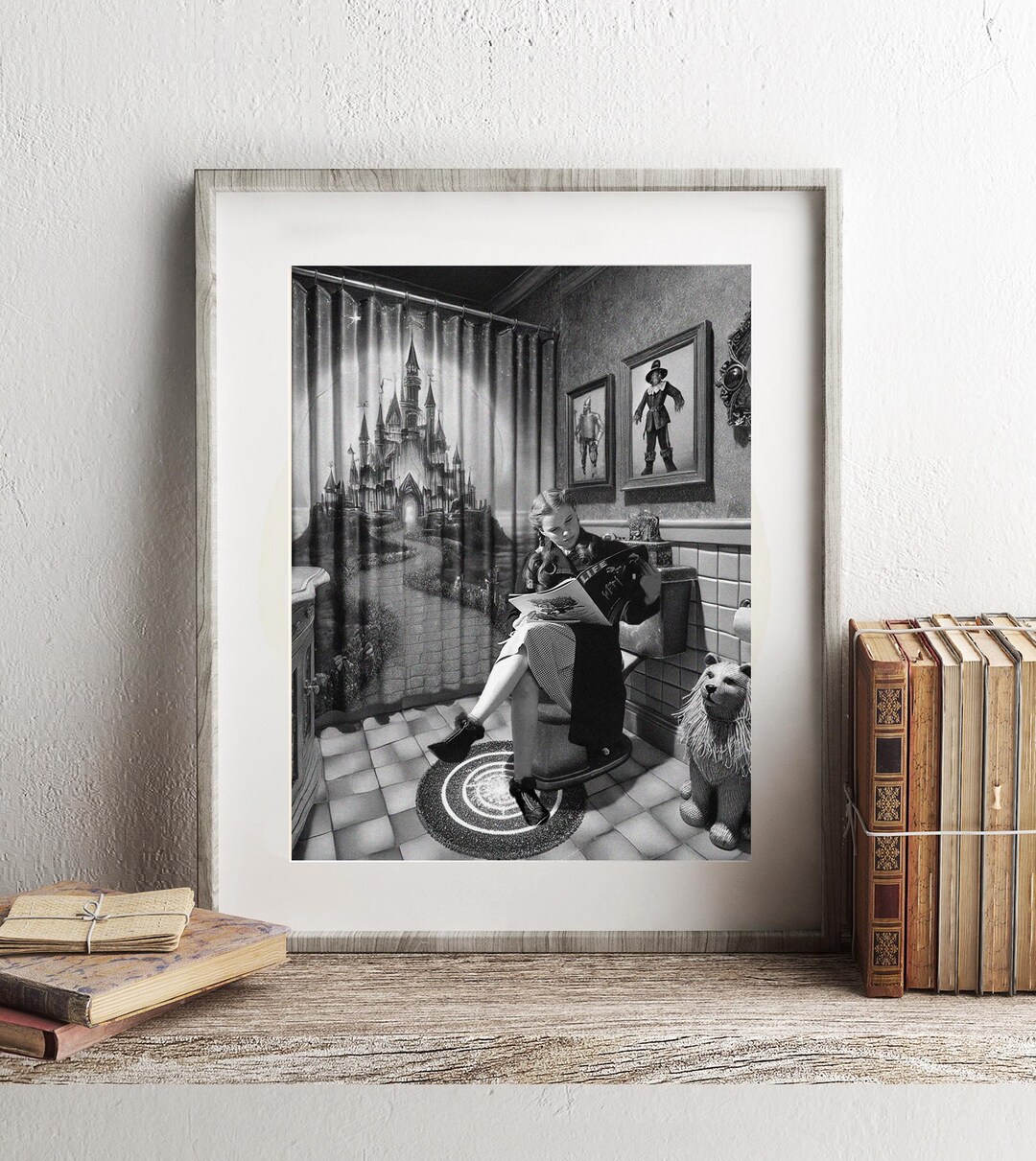 Wizard of Oz Dorothy Bathroom Wall Art, Wizard of Oz Bathroom Art ...