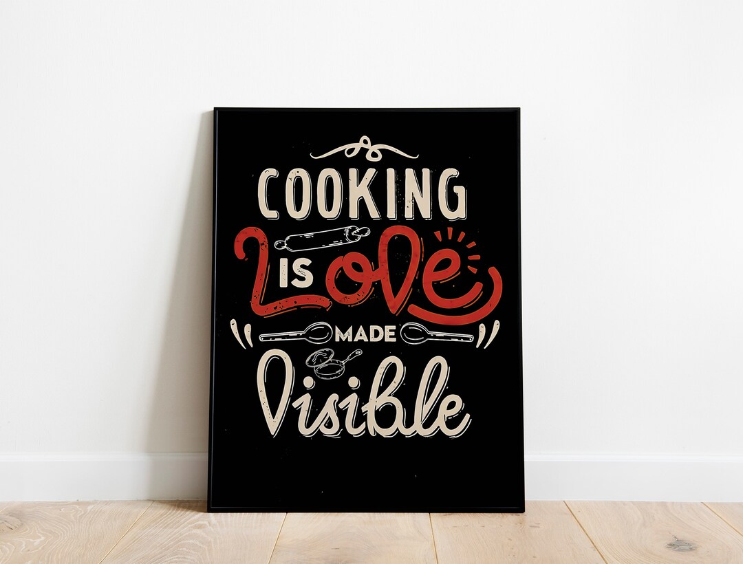 Kitchen Cooking Decor, Kitchen Wall Art, Unique Art Wall Decor, Kitchen ...
