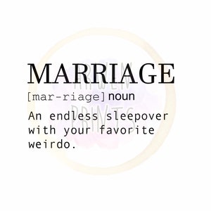 Marriage Noun Minimalist Art Print - Etsy
