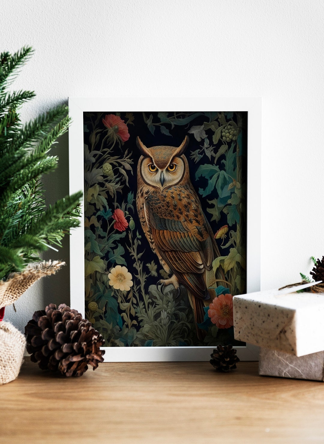Owl Illustration Art Print, Owl Art, Owl Boho Art, Animal Art, Colorful ...