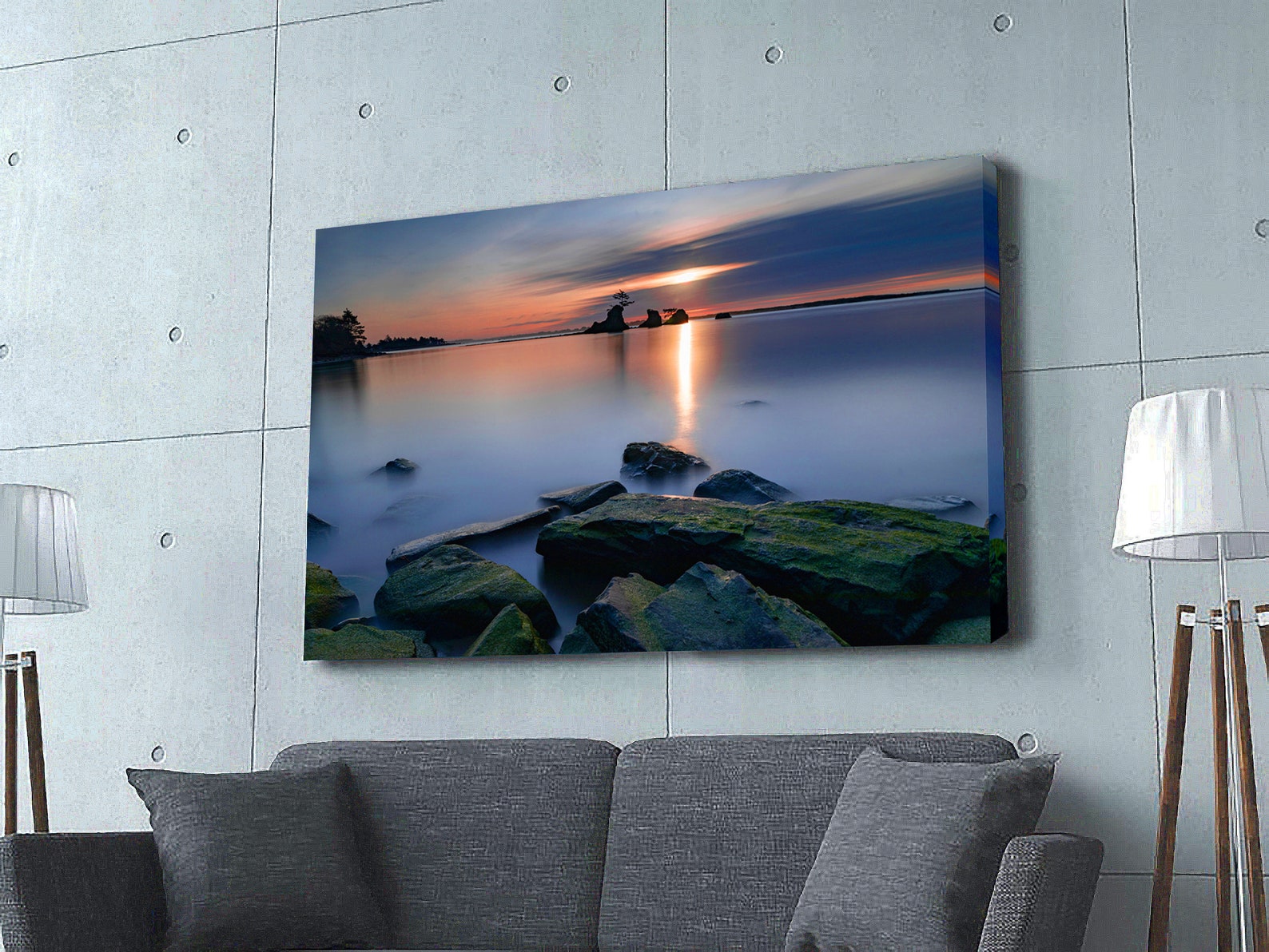 Premium Beautiful Serene Water Scene Canvas Art - Etsy