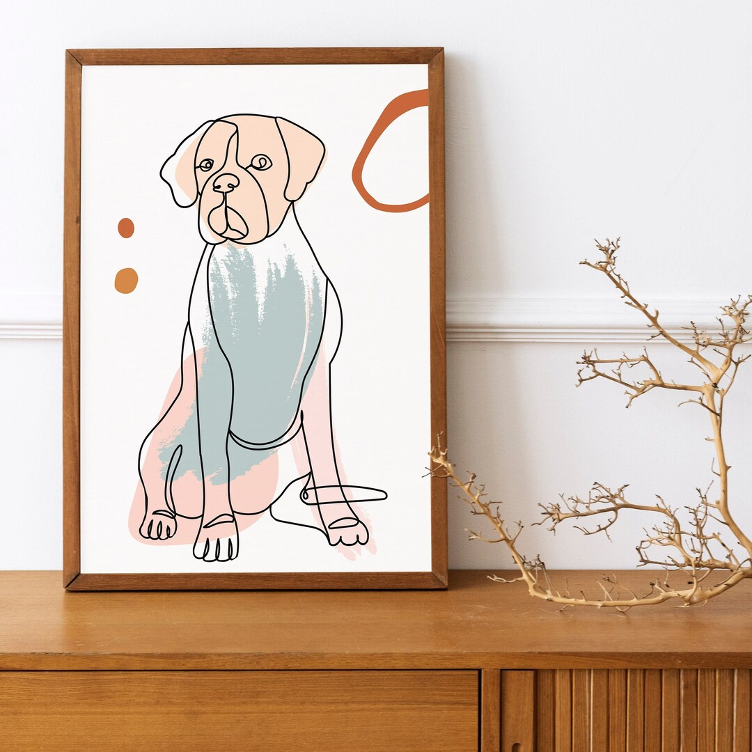 Dog Line Art, Pet Tattoo, Pet Line Art, Animal Line Art, Line Art ...