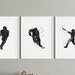 Black and White Sports Prints, Sports Art Decor for Boys Room, Football ...