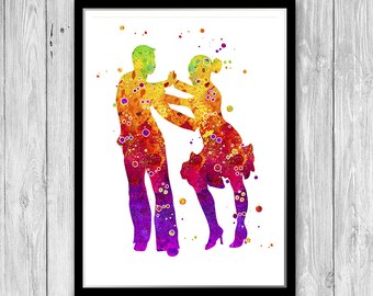 Watercolor dance | Etsy