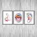 Ear Nose Throat Prints Doctor Office Decor ENT Watercolor Wall Art ...