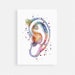 Outer Ear the Auricle Audiology Art Watercolor Print Audiologist Gift ...