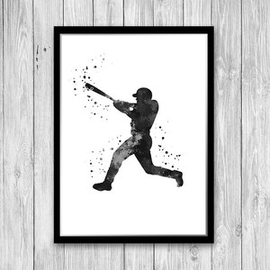 Black and White Sports Prints, Sports Art Decor for Boys Room, Football ...
