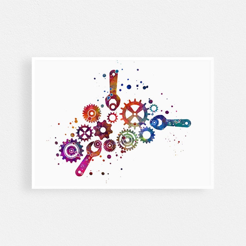 Mechanical Engineering Art Print Mechanical Engineer Gift - Etsy