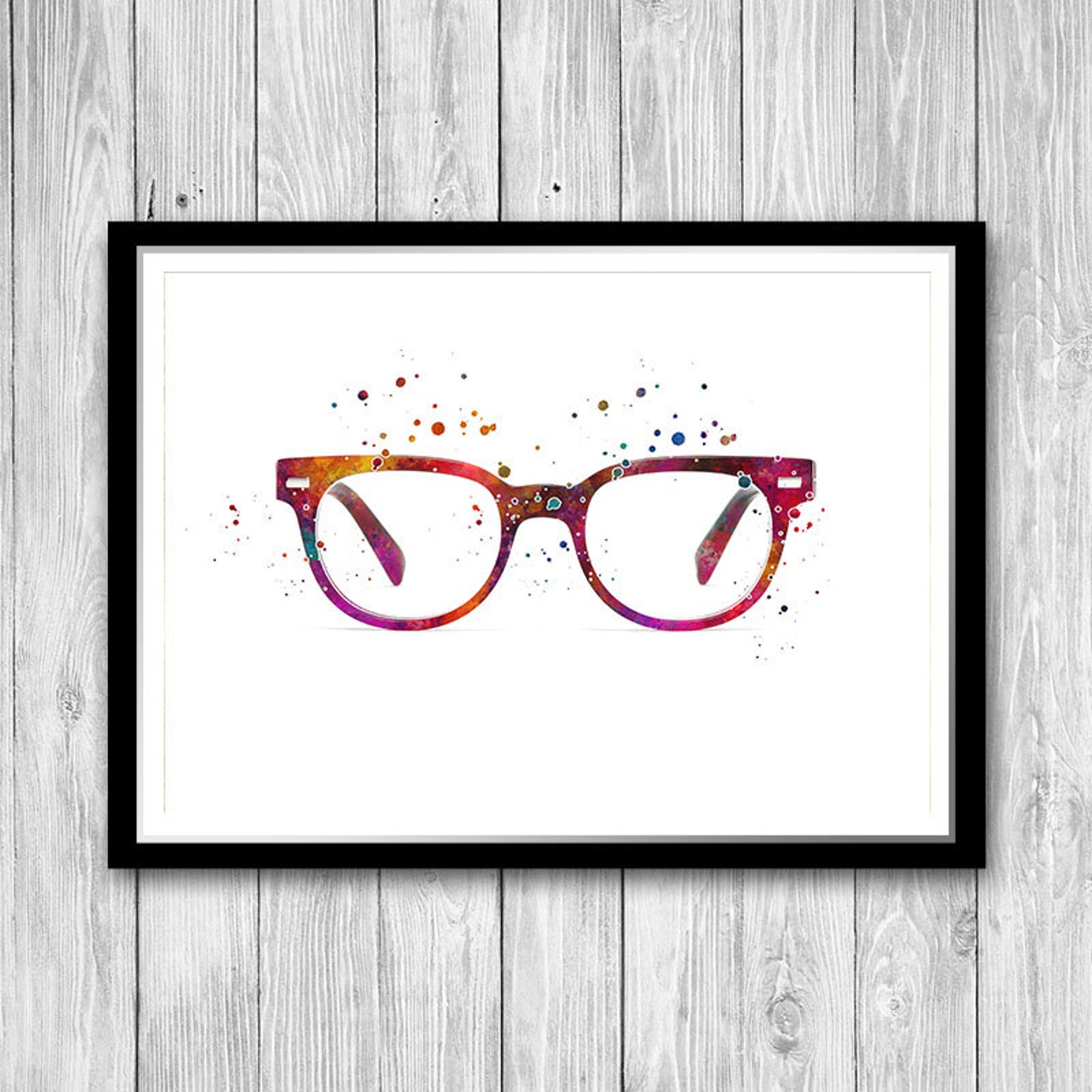 Eye Doctor Office Decor Optometrist Gift Eyeglasses Watercolor - Etsy