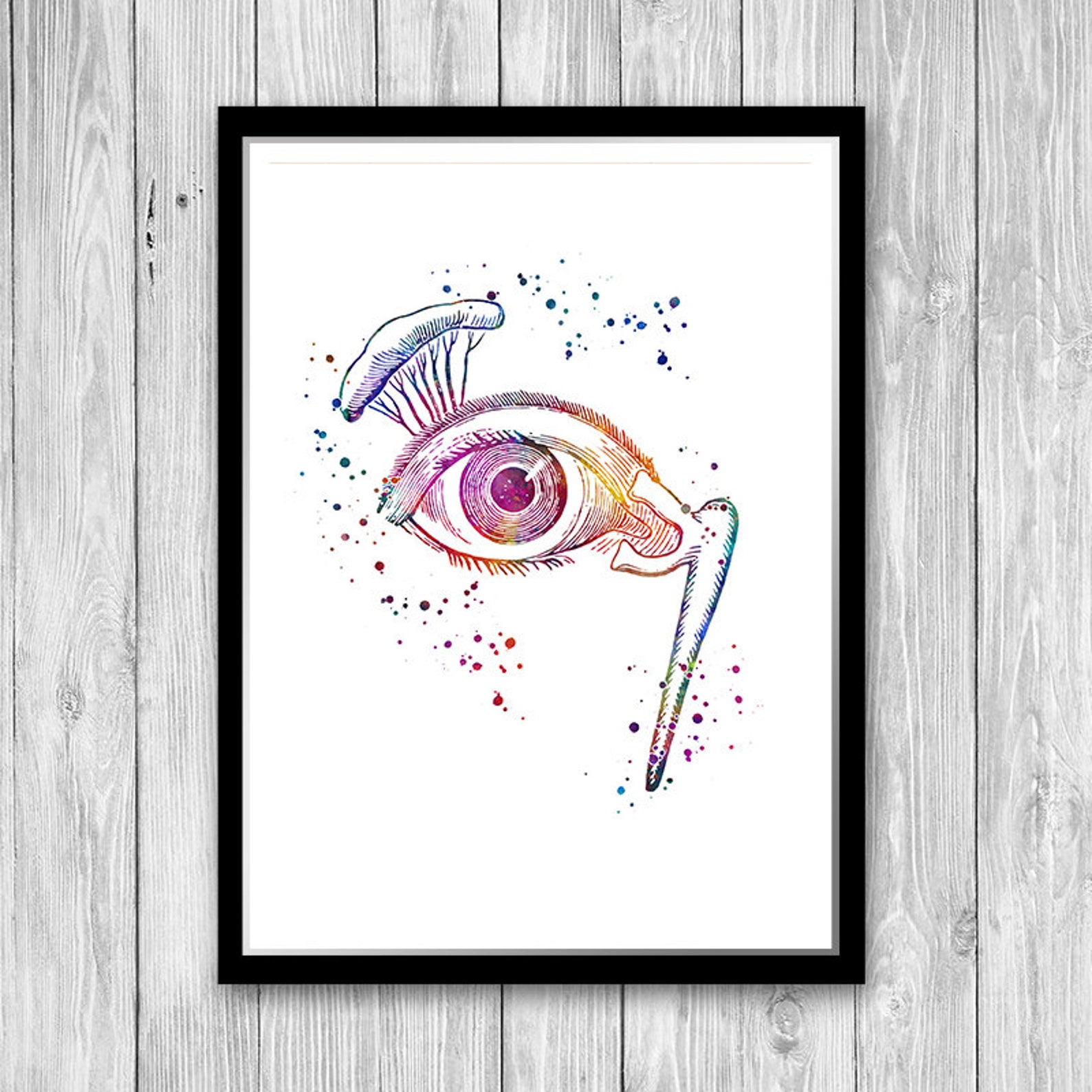 Ophthalmology Art Eye Anatomy Watercolor Print Ophthalmologist - Etsy