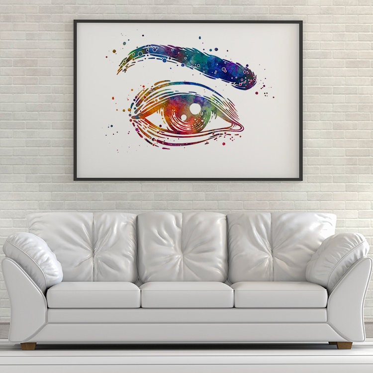Human Eye Watercolor Print Optometry Art Clinic Decor Eye | Etsy