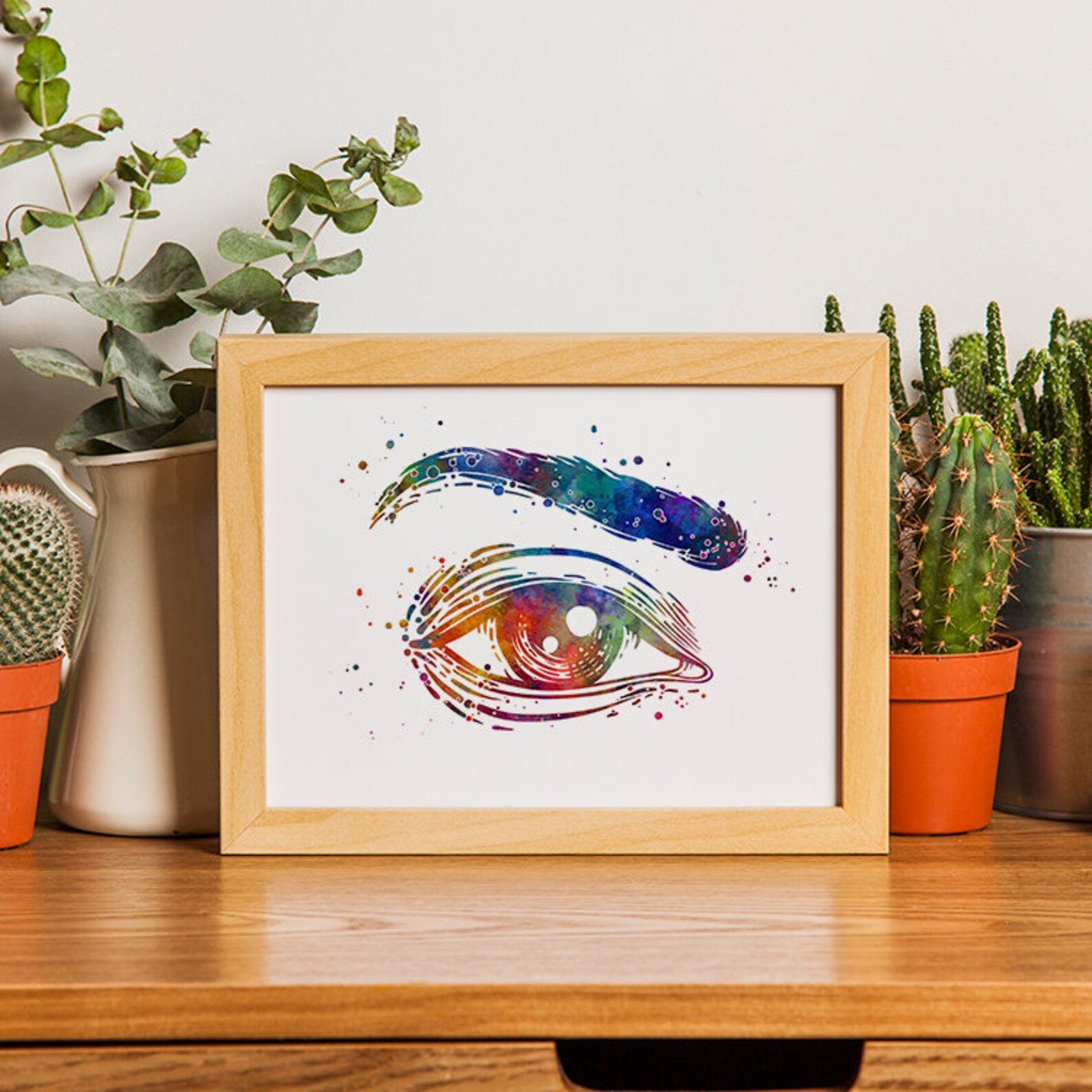 Human Eye Watercolor Print Optometry Art Clinic Decor Eye - Etsy