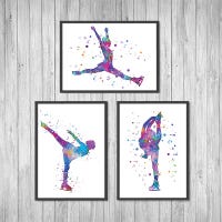 Figure Skater Poster - Sports Poster Figure Skating Ice Skating - Art ...