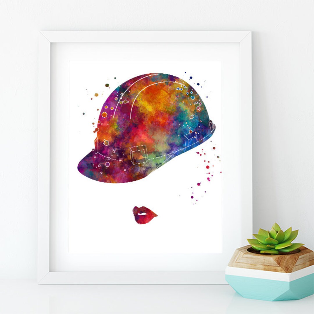 Civil Engineer Graduation Gift for Women, Multicolored Watercolor Print ...